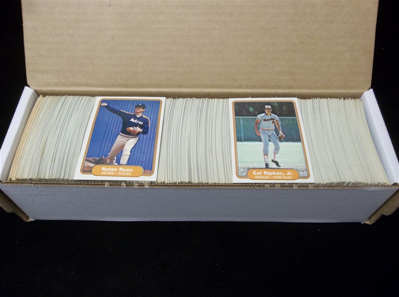 Lot Detail - 1982 Fleer Baseball Complete Set Of 660